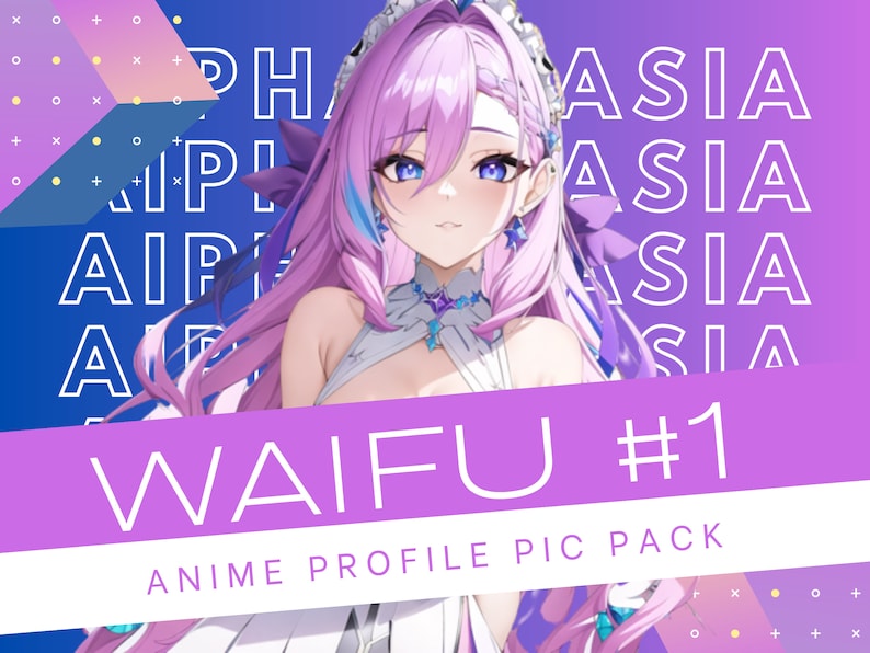 Anime Waifu | Pack of Digitally Drawn Profile Pictures | 52 Pieces - Etsy