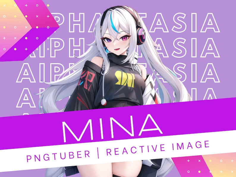 Pngtuber | Reactive Image | Anime Vampire Girl | 3/4 Body | Mina Stream ...