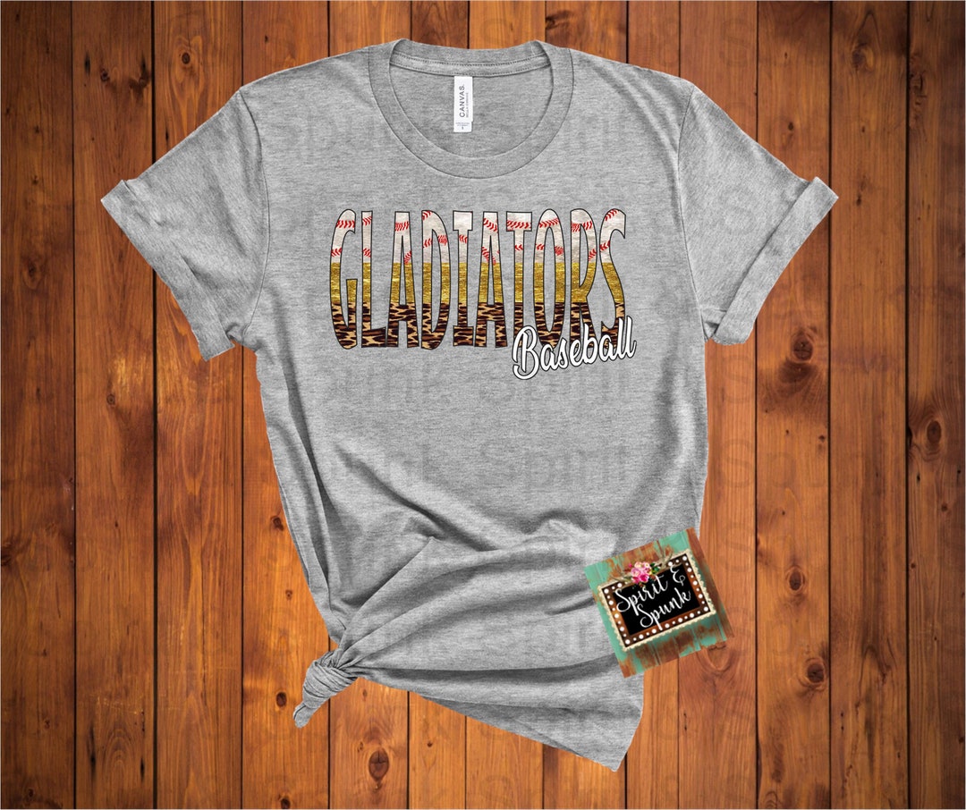 Gladiator Baseball Png Sublimation, Screen Print, DTF, DTG File Instant ...