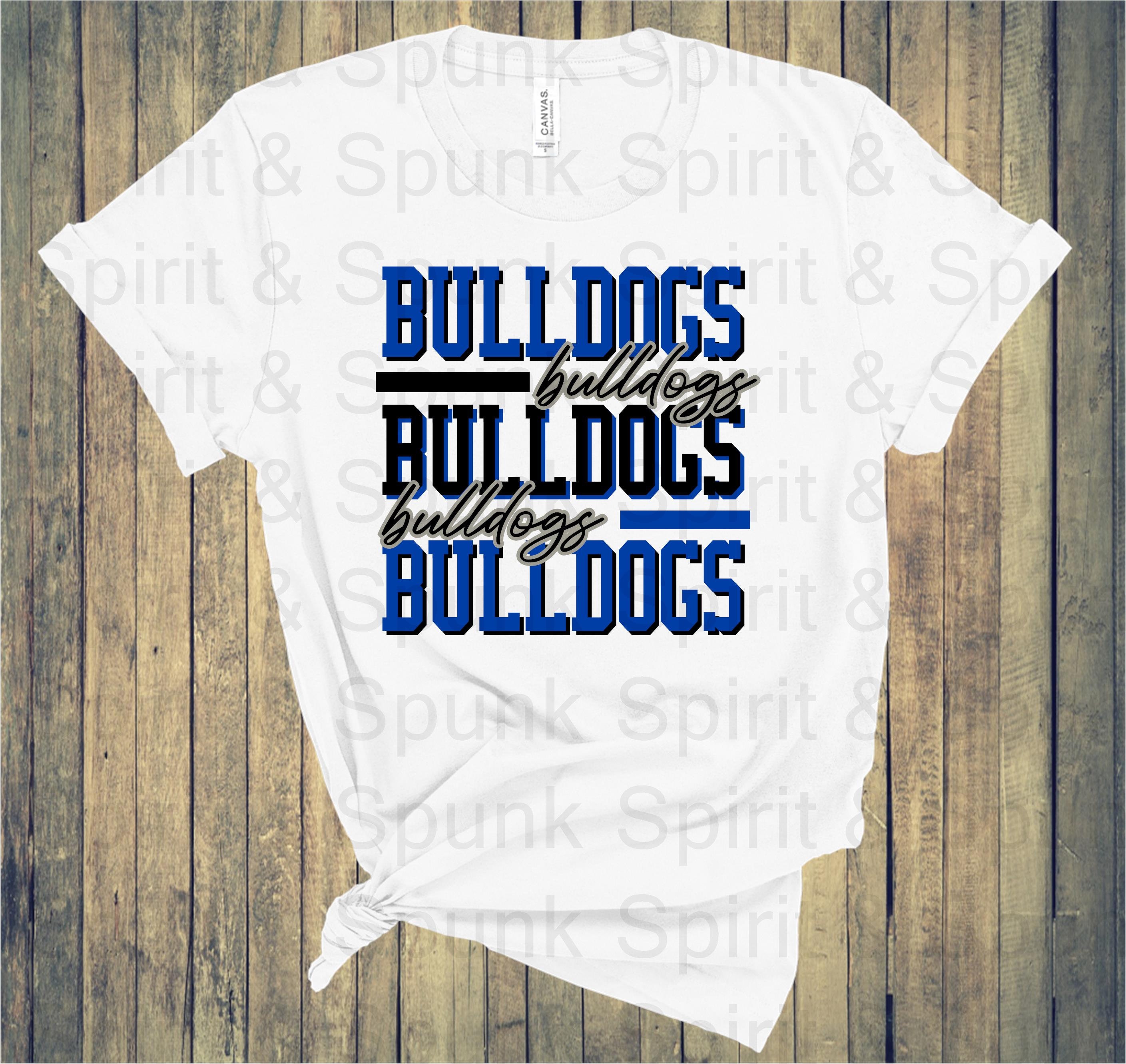 Bulldog Words Png | Sublimation, Screen Print, DTF, DTG File | Instant ...