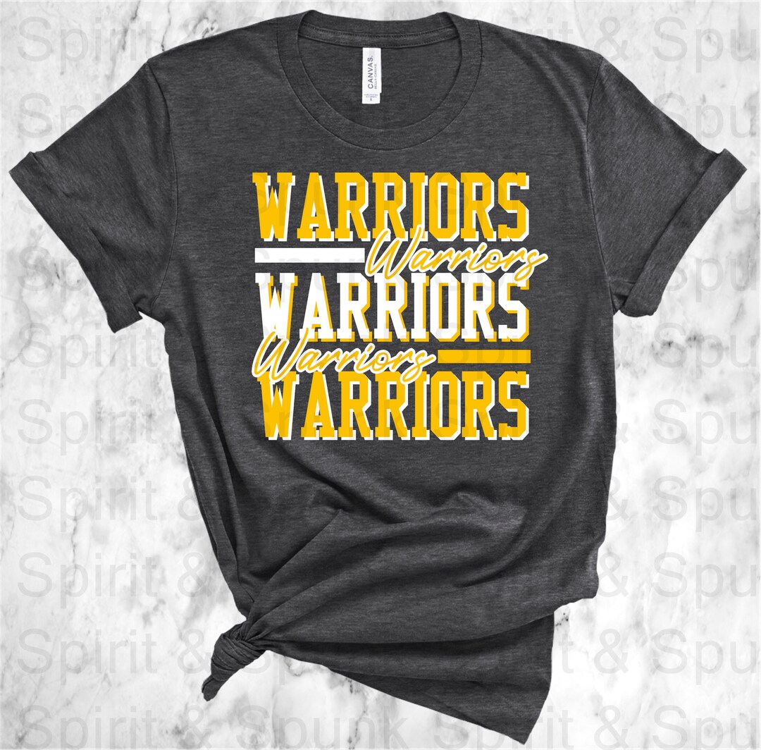 Warriors Words Png Sublimation, Screen Print, DTF, DTG File Instant ...