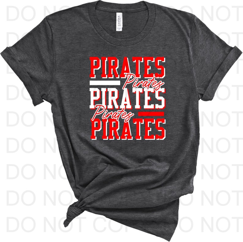 Pirates Words Png Sublimation, Screen Print, DTF, DTG File Instant ...