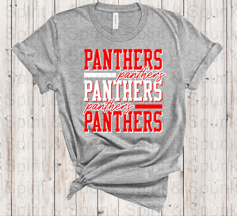 Panthers Words Png | Sublimation, Screen Print, DTF, DTG File | Instant ...