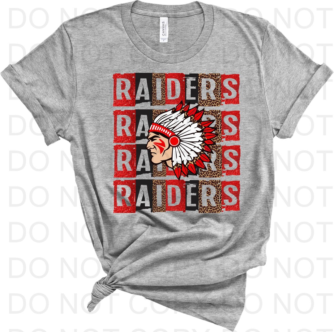 Raiders Stacked PNG | Sublimation, Screen Print, DTF, DTG File ...