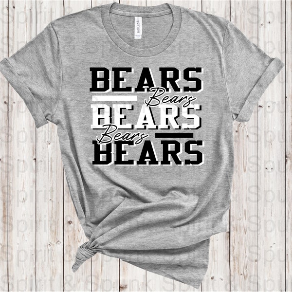 Screen Print Bears - Etsy