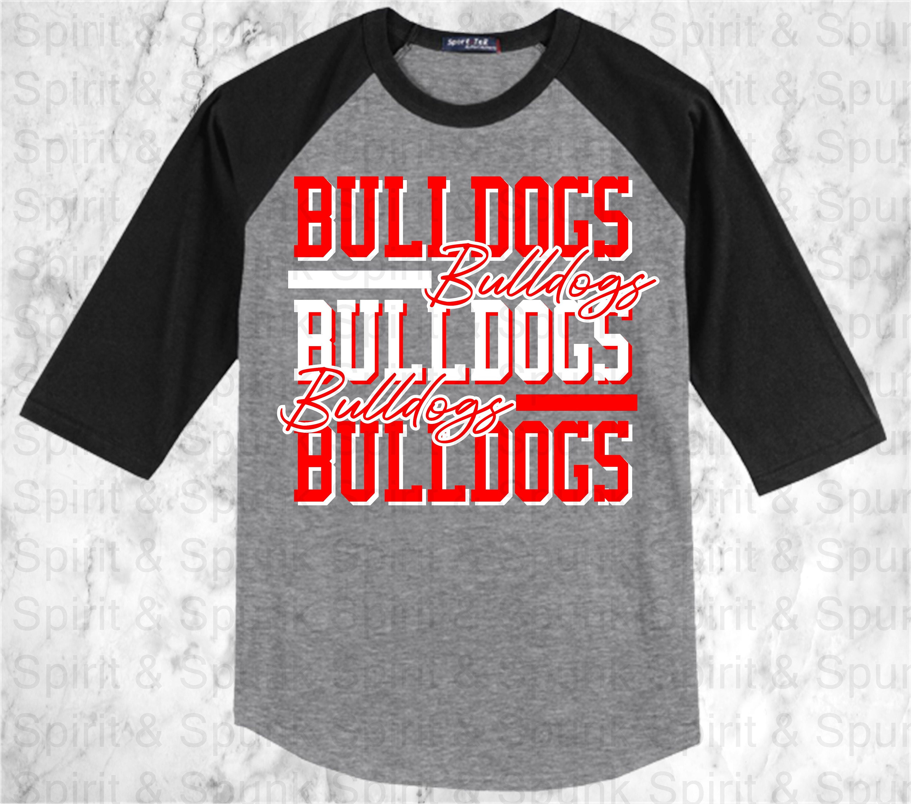 Bulldog Words Png Sublimation, Screen Print, DTF, DTG File Instant ...