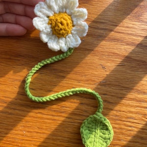 Daisy Crochet Flower Bookmark - Etsy