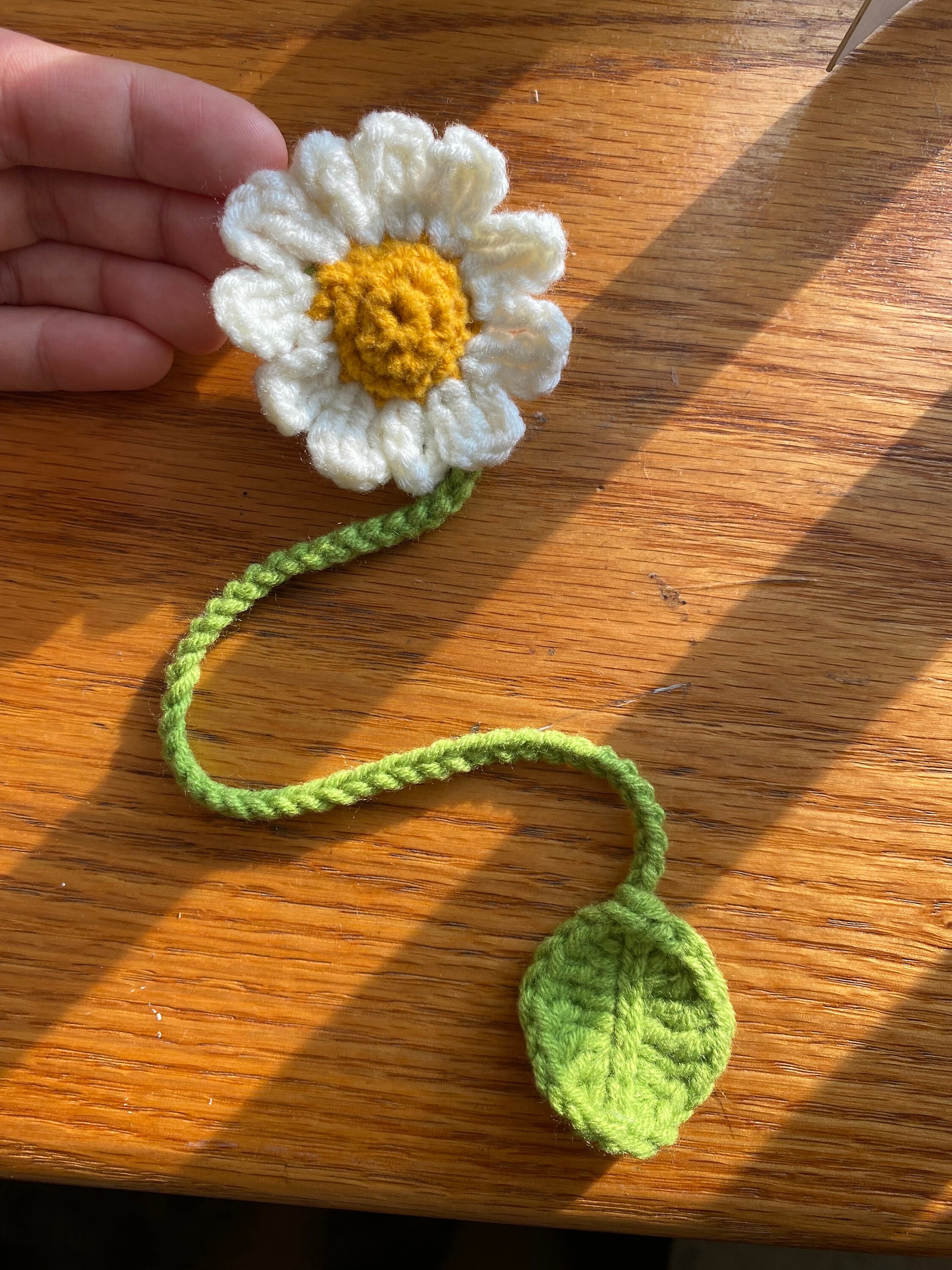 Daisy Crochet Flower Bookmark - Etsy
