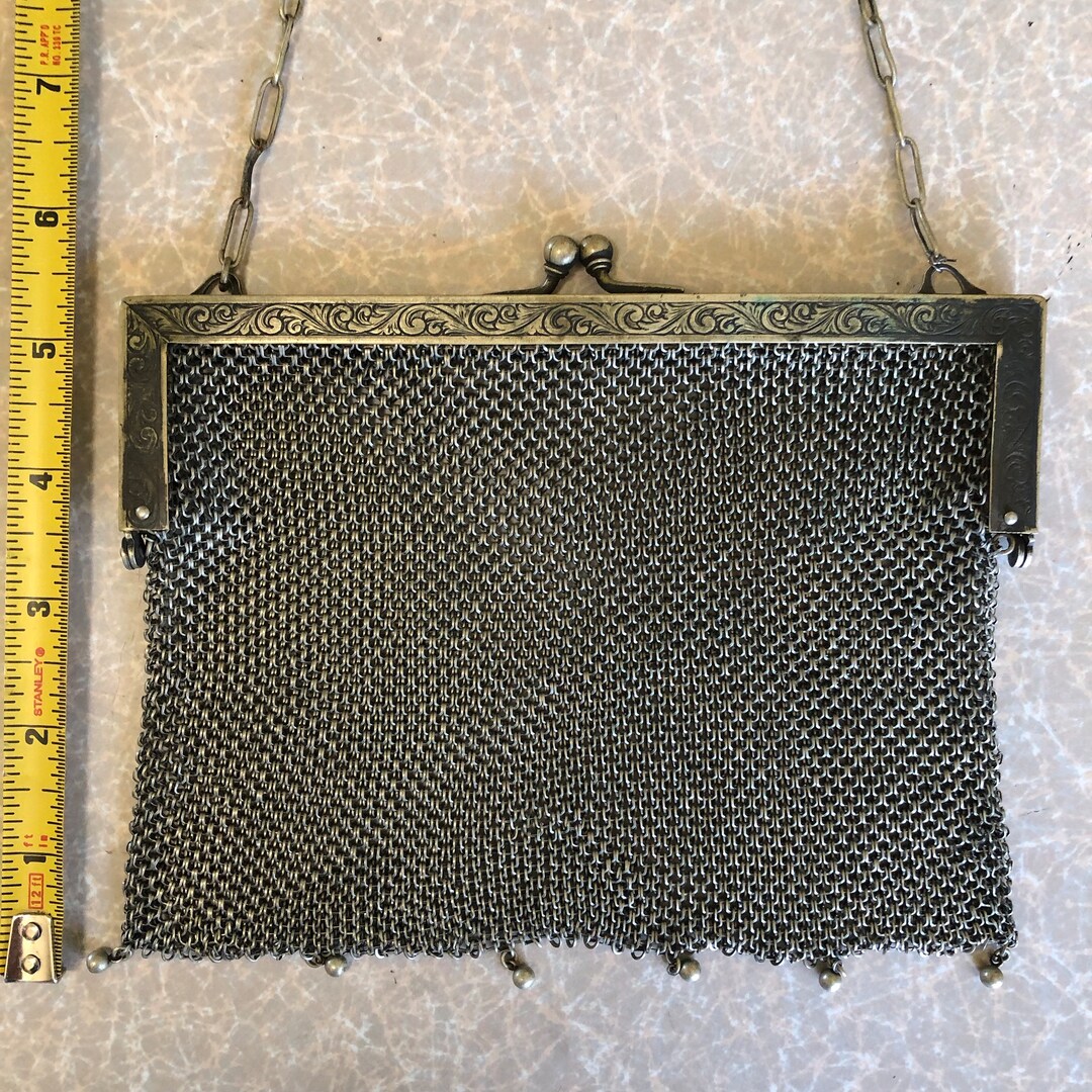 Art Deco Mesh Purse/ Evening Bag Metal Clasp Flapper Era - Etsy