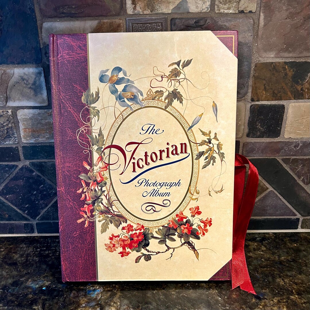 Vintage Victorian Photo Album Pressed Flower Album Floral Birds ...