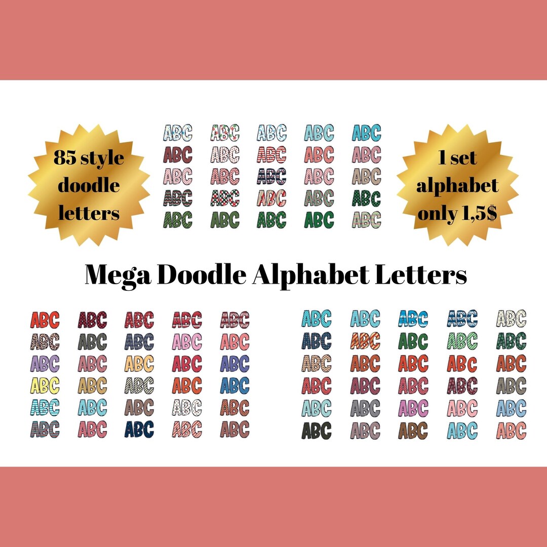 Letras de doodle png, letras de doodle alfa png, letras de Navidad ...