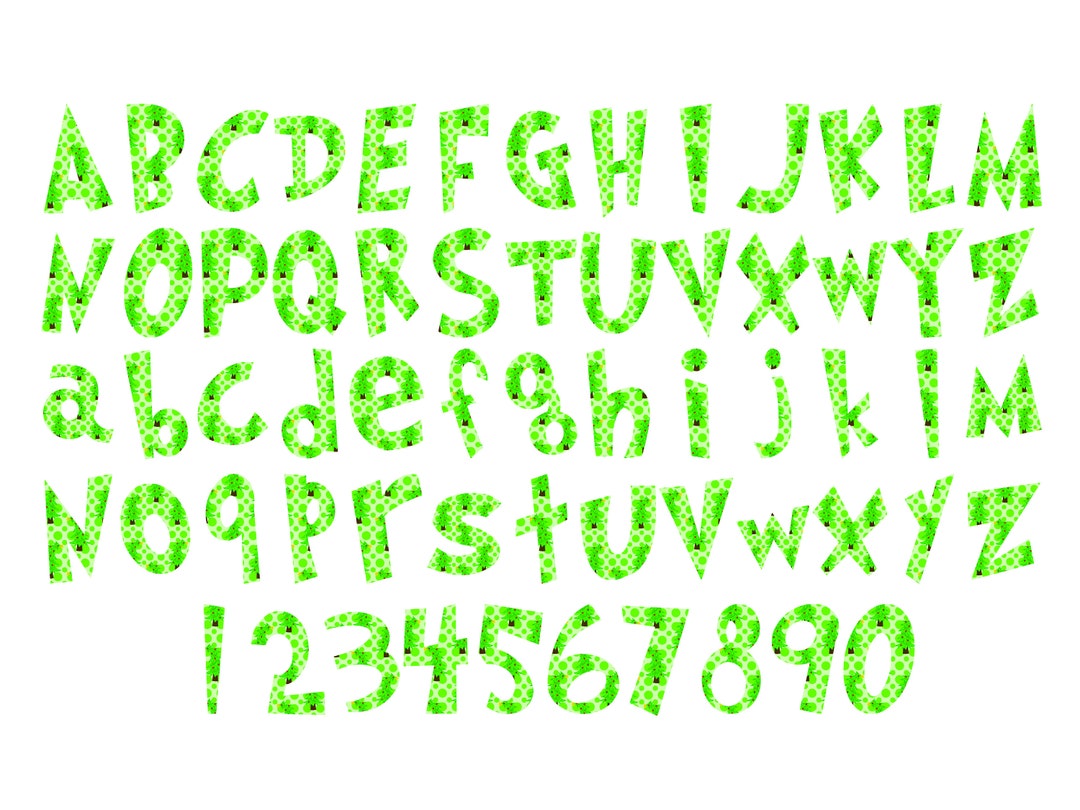 Grinch Font PNG, Grinch Letter PNG Font, Green Character PNG , Letter ...