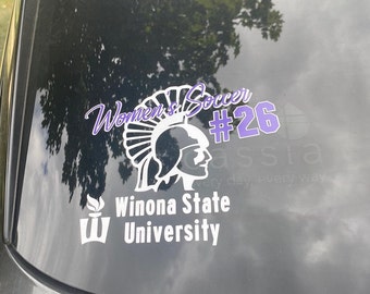 Custom Soccer Decal Sports Window Decal Sports Team Decal - Etsy
