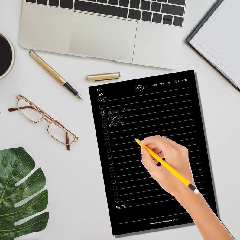 Minimal Black to Do List Printable Free Stickers to Do List - Etsy