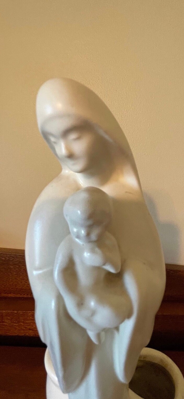 Royal Haeger Mother Mary and Baby Planter - Etsy