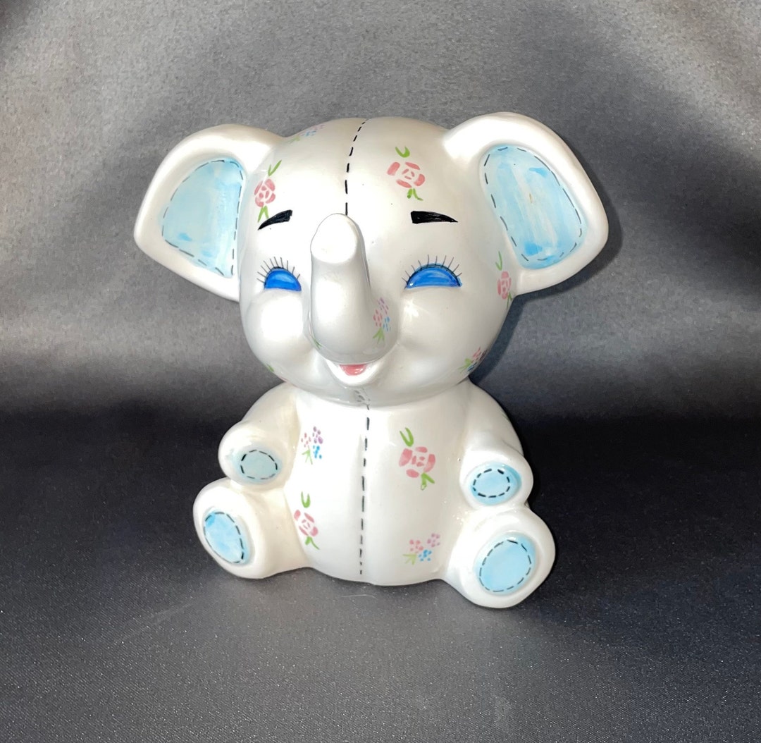 Lefton Elephant Coin Bank - Etsy