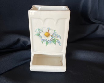 Green Ceramic Matchbox Holder Mushrooms Vintage - Etsy