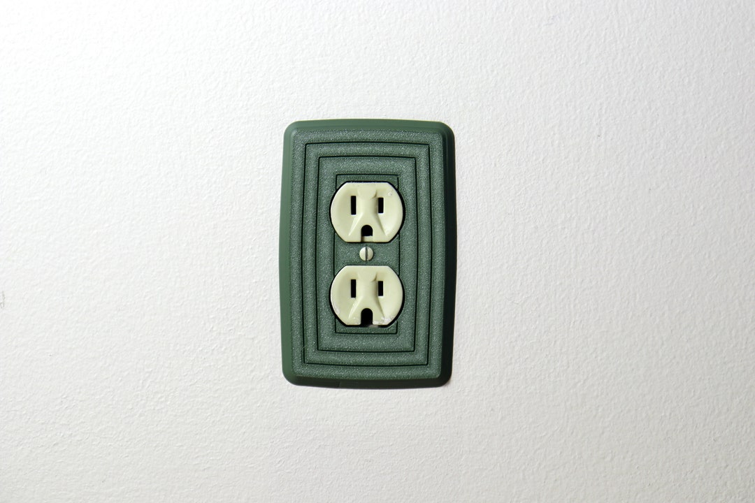 Sleek Mid-century Inspired Toggle Plug Outlet Cover With Vintage ...