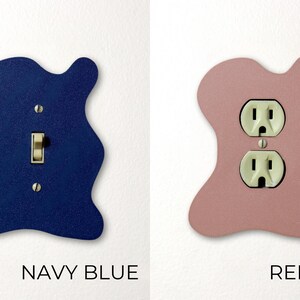 Squiggly Twist Light Switch Plate Cover, Whimsical Nursery Wall Art ...