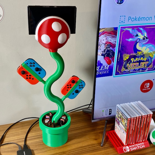 Super Mario Plant Switch Stand - Etsy Canada