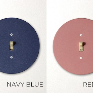 Circular Toggle Light Switch Plate Cover, Plug Outlet - Etsy Canada
