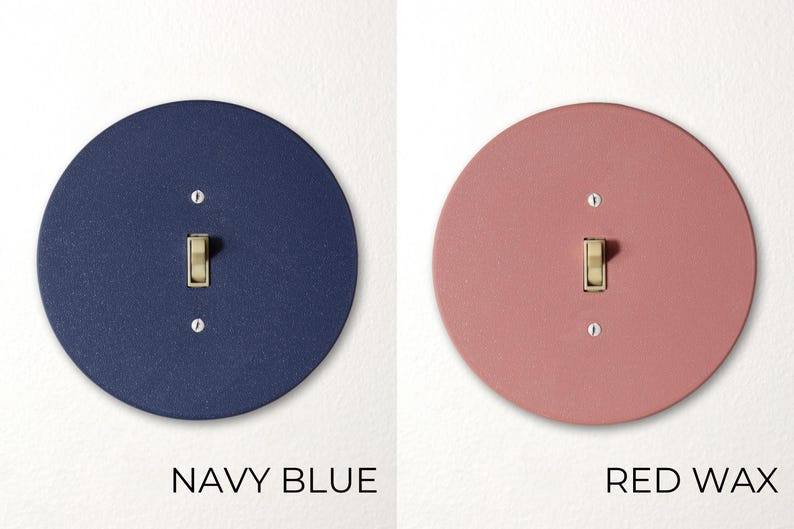 Circular Toggle Light Switch Plate Cover, Plug Outlet - Etsy Canada