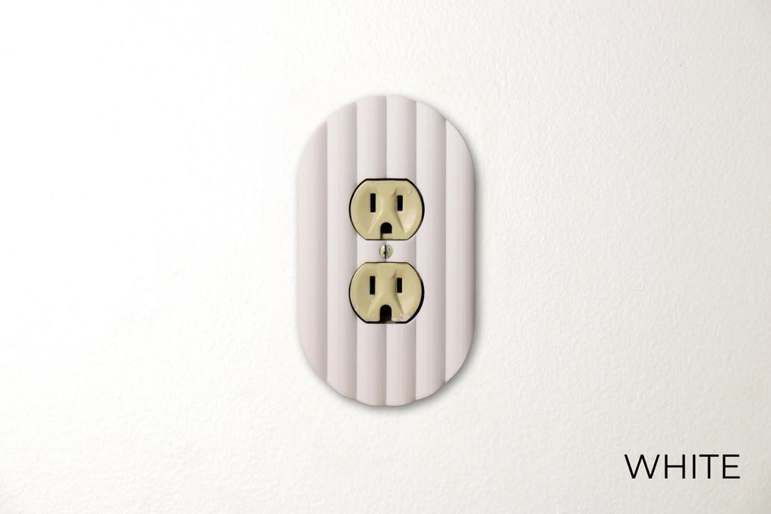 Ruffle Oval Plug Outlet Cover Plate, Duplex Power Outlet - Etsy