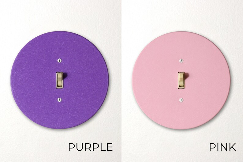 Circular Toggle Light Switch Plate Cover, Plug Outlet - Etsy Canada