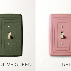 Sleek Mid-century Inspired Toggle Plug Outlet Cover With Vintage ...