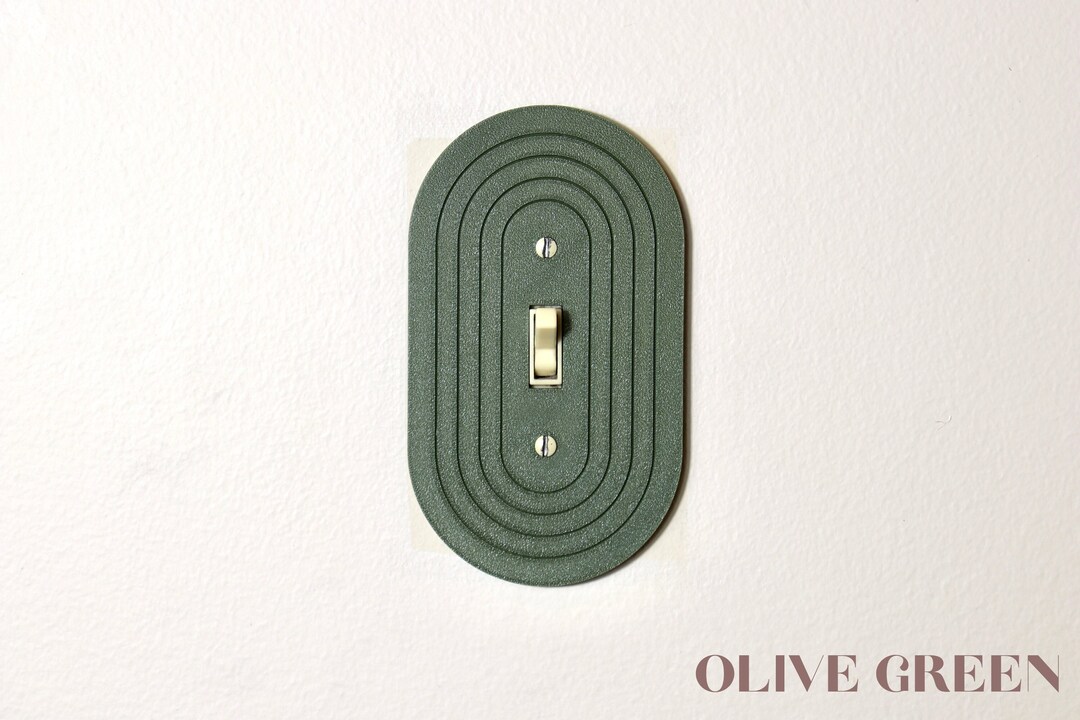 Sleek Simple Oval Light Switch Cover Plate - Etsy