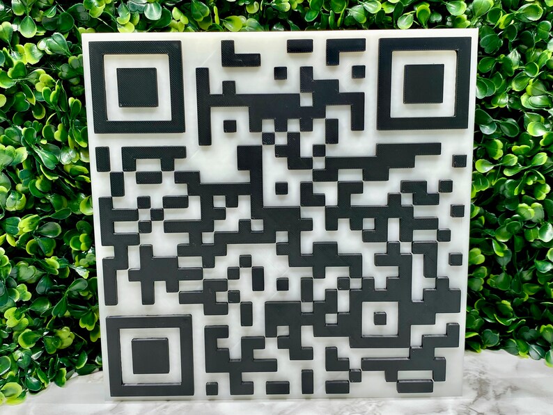 Custom QR Code Website Url QR Code Personalized Plastic - Etsy