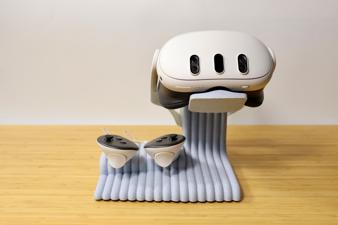 Quest 3 Dock - Premium Marble Display Stand and Desk Holder, Compatible ...