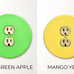Circular Toggle Light Switch Plate Cover, Plug Outlet - Etsy Canada