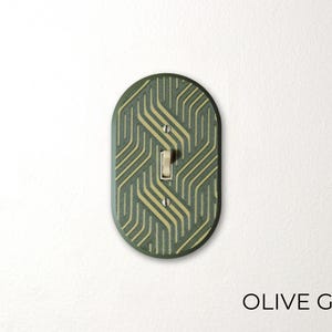 Mid Century Modern Oval Light Switch Cover Plate, Collection #5 - Etsy