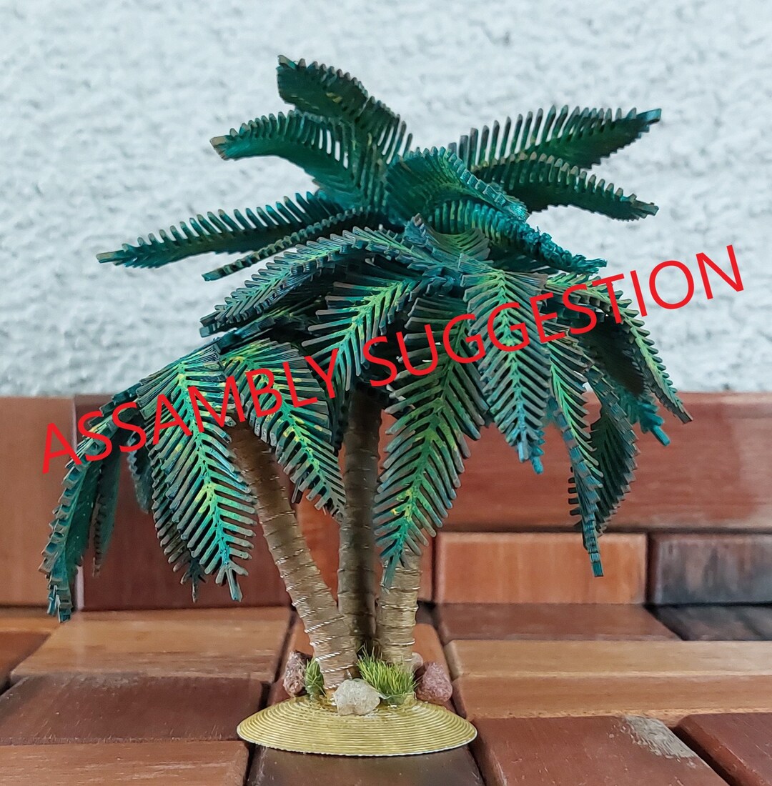 3x Palm Tree/ 3d Printed/made in Germany/ Sci-fi - Etsy