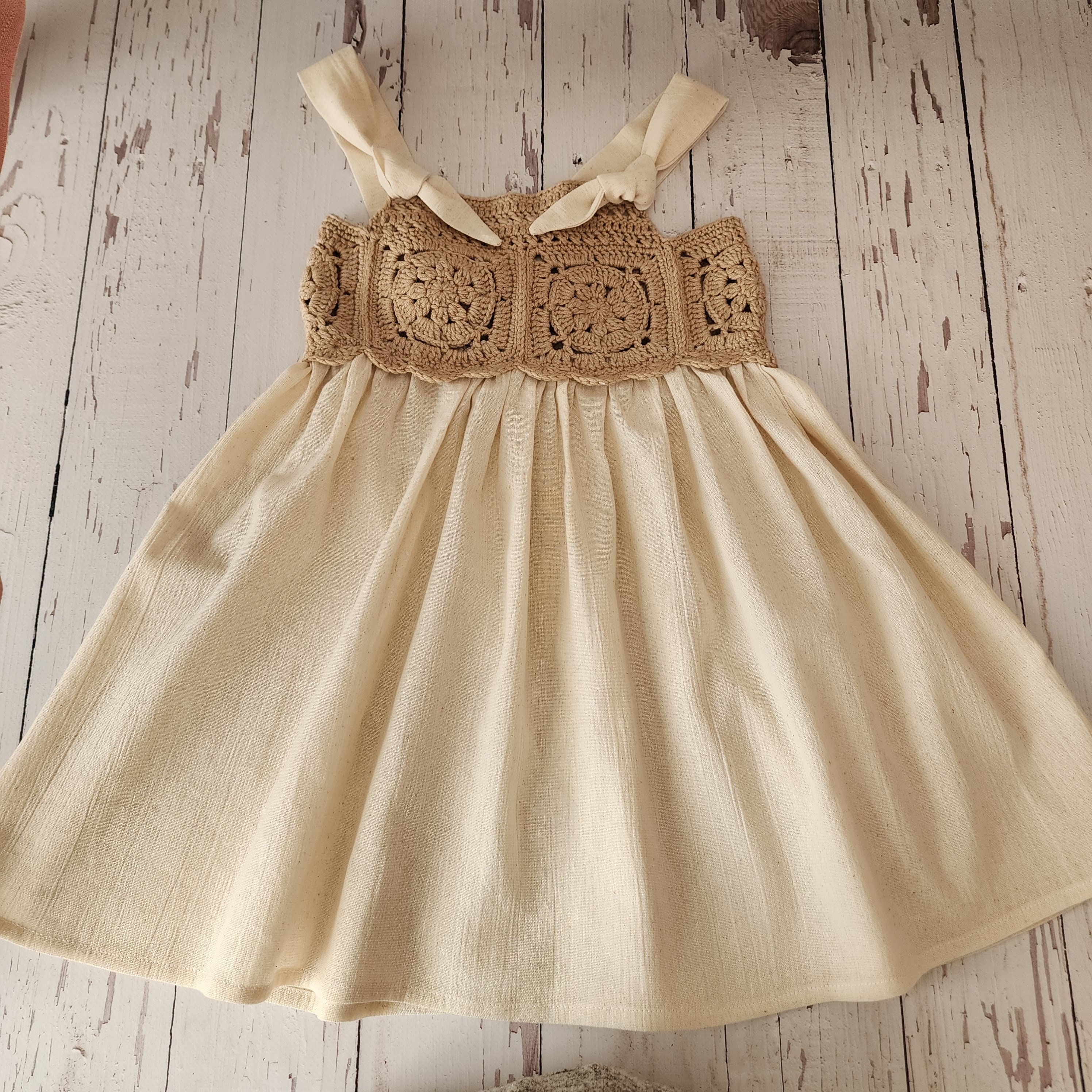 Colorful Yoke Dresses Knitted With Cotton Threads and Sewn With 100% ...