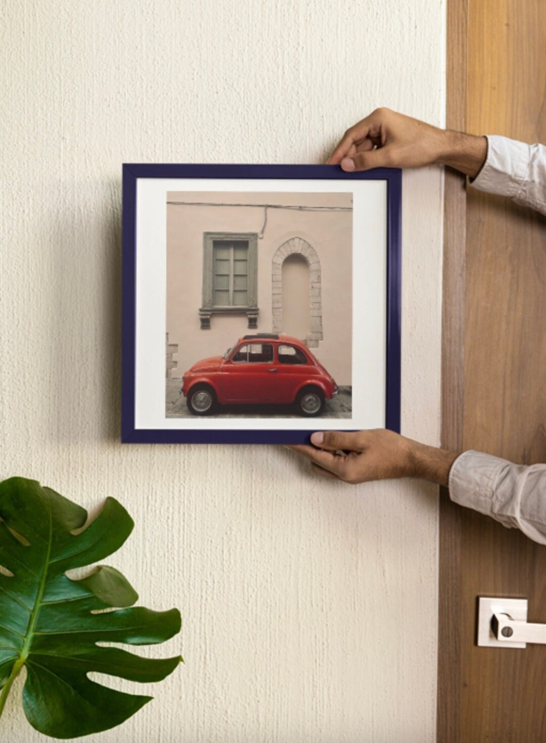 Cinque Cento Car in Gubbio Print Wall Art Digital Download, Colored ...