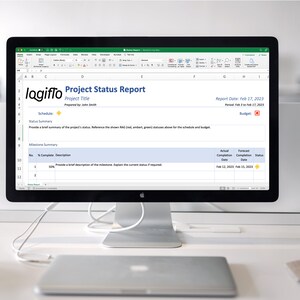 Project Status Report Template | Microsoft Office | Excel | Project ...