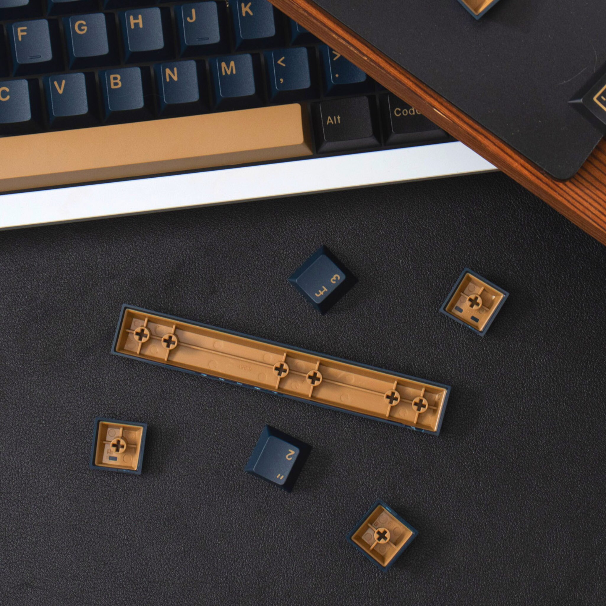 Gmk Blue Samurai Inspired 171 Keycap Set Double Shot ABS Cherry Profile ...