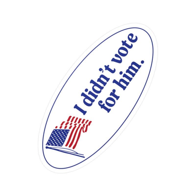 I Didn't Vote Stickers - Etsy
