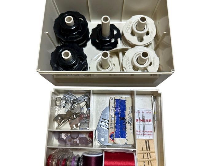 Vintage SINGER Sewing Box W/ Flexi Stitch Pattern Cams X 12 ...