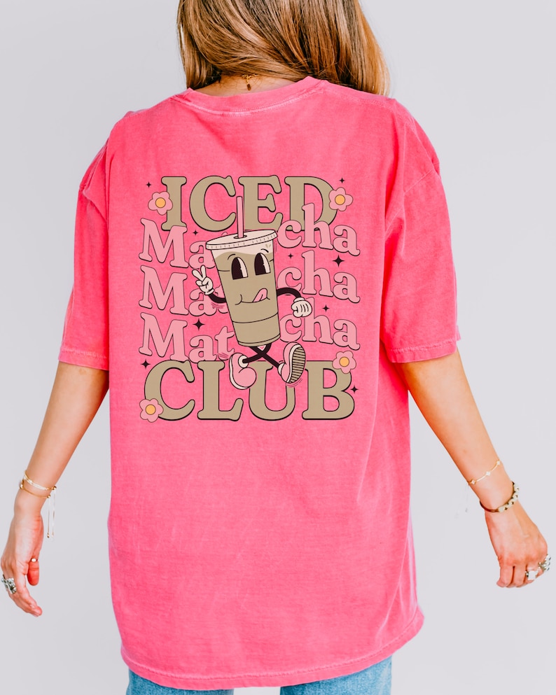 Preppy Iced Matcha Club Y2K Shirt Matcha Lover Gift for Matcha Tea ...