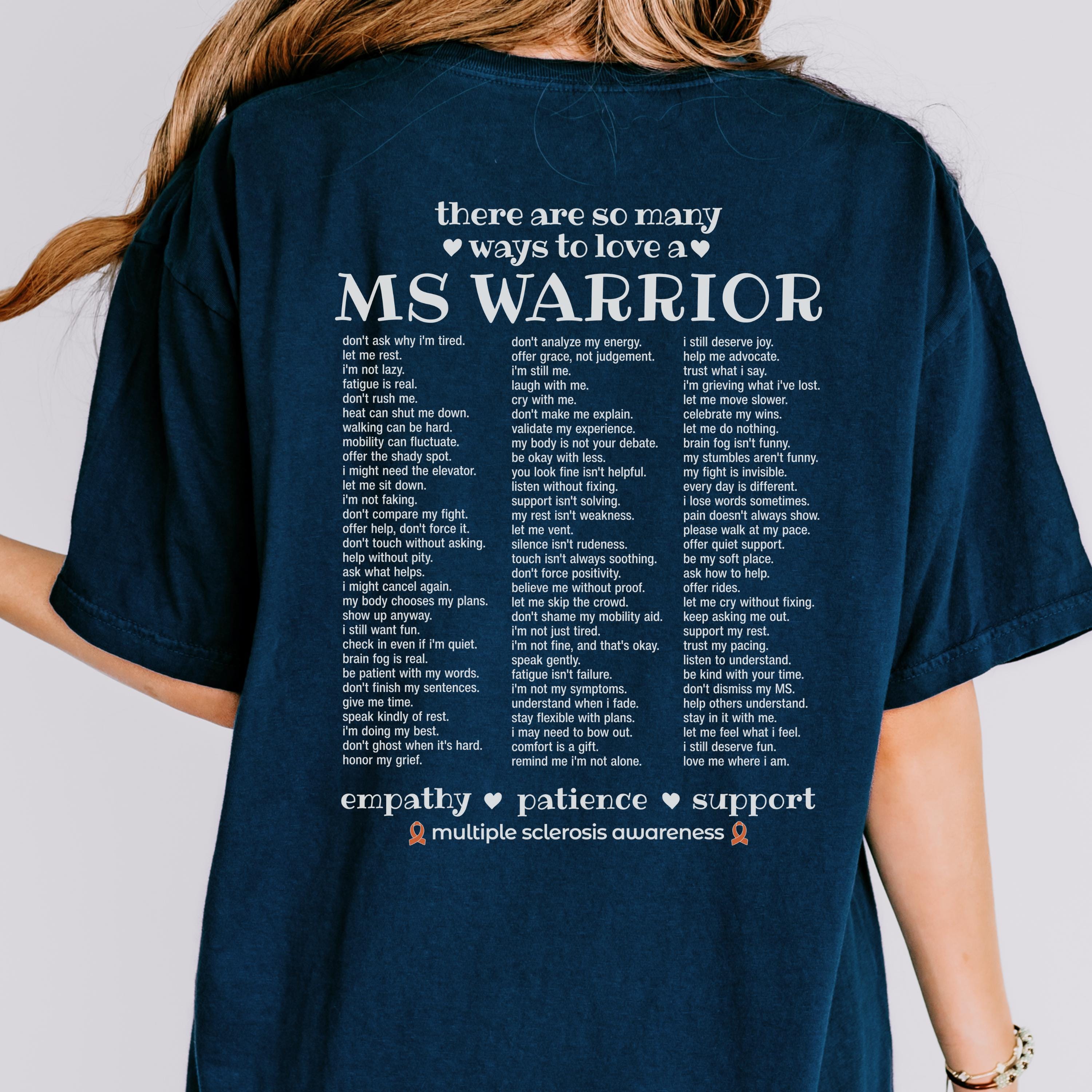 Ways to Love A MS Warrior Shirt Multiple Sclerosis Awareness Shirt MS ...
