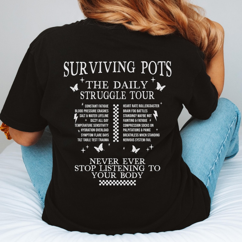 POTS Syndrome Tour Shirt Postural Orthostatic Tachycardia Syndrome ...