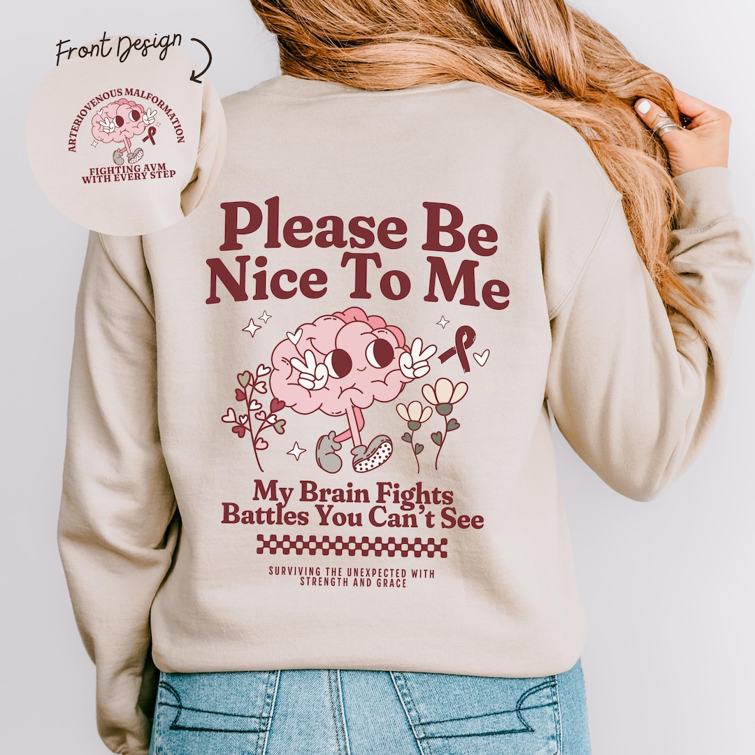 Arteriovenous Malformation Sweatshirt AVM Survivor Sweater Brain ...