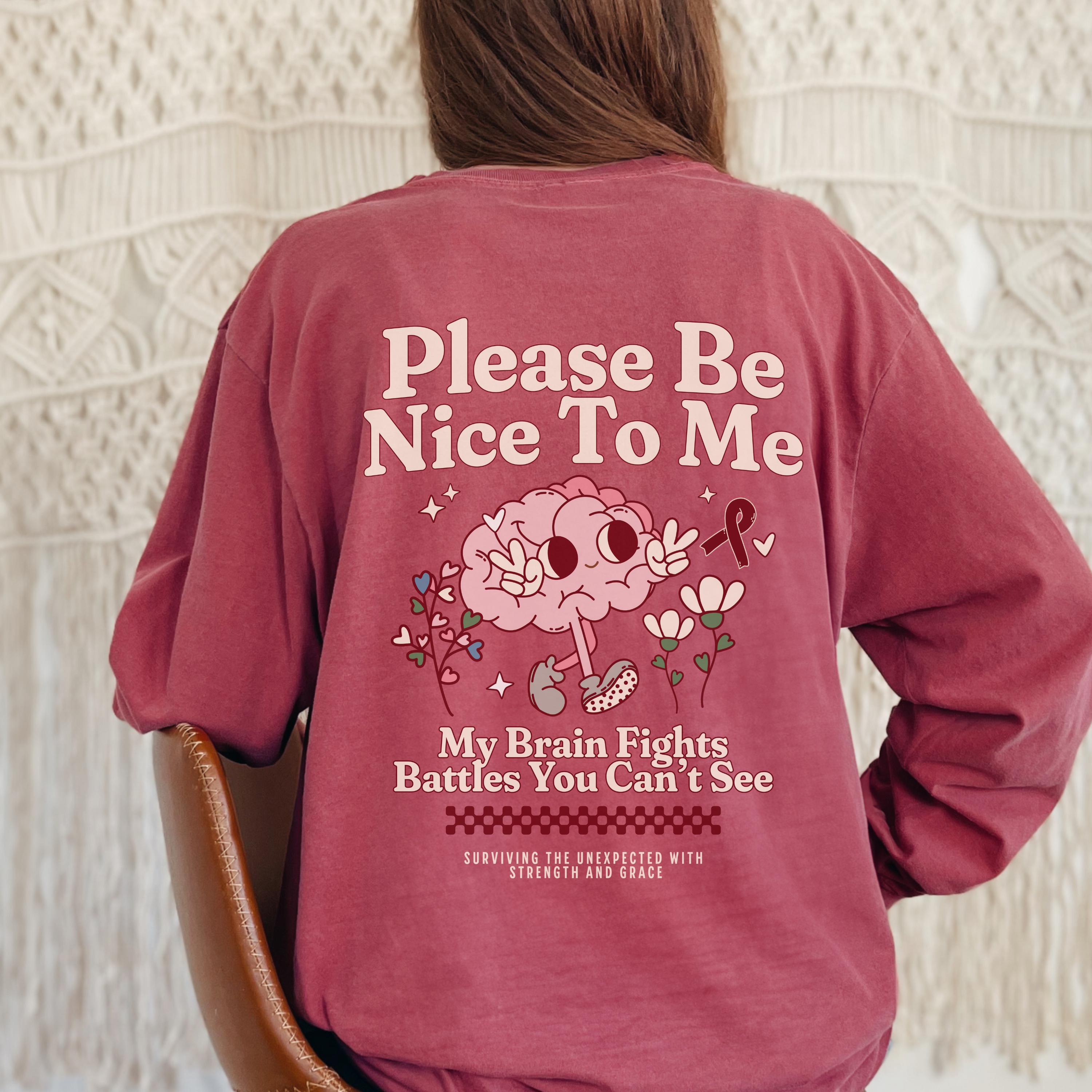 Arteriovenous Malformation Survivor Long Sleeve Shirt AVM Awareness ...