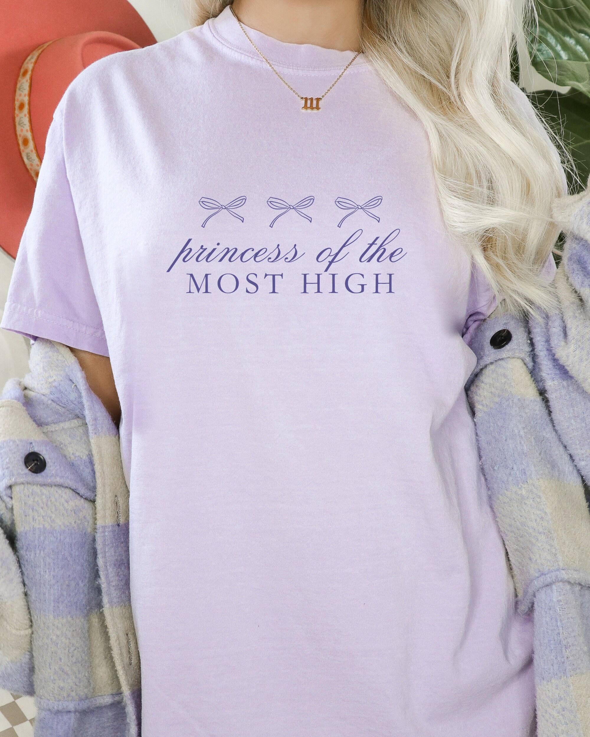 Princess of the Most High Pink Bow Christian Shirts Child of God ...