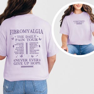 Everything Hurts Fibromyalgia Chronic Pain Tour Shirt Fibro Warrior ...