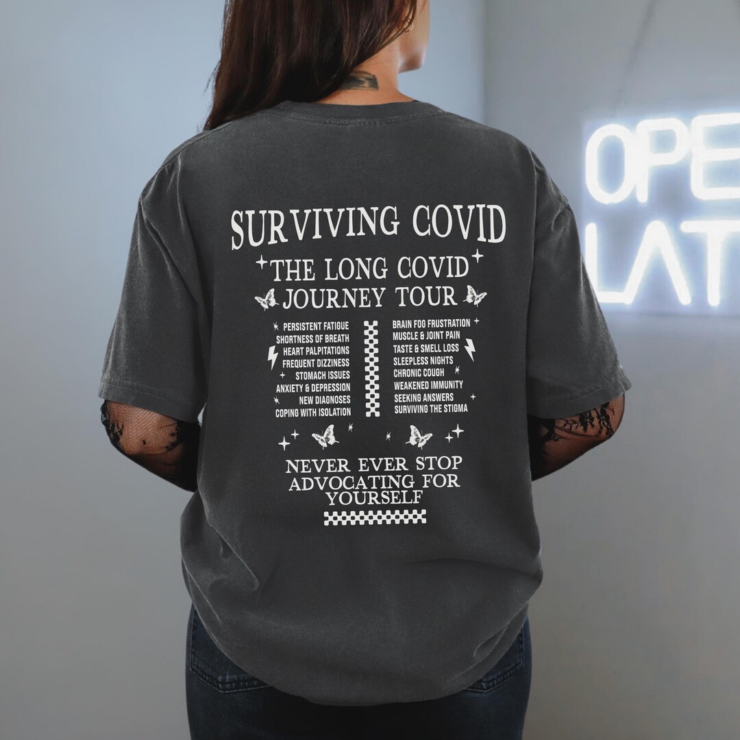 Long COVID Tour Shirt Surviving COVID Long Hauler Awareness Tshirt Long ...