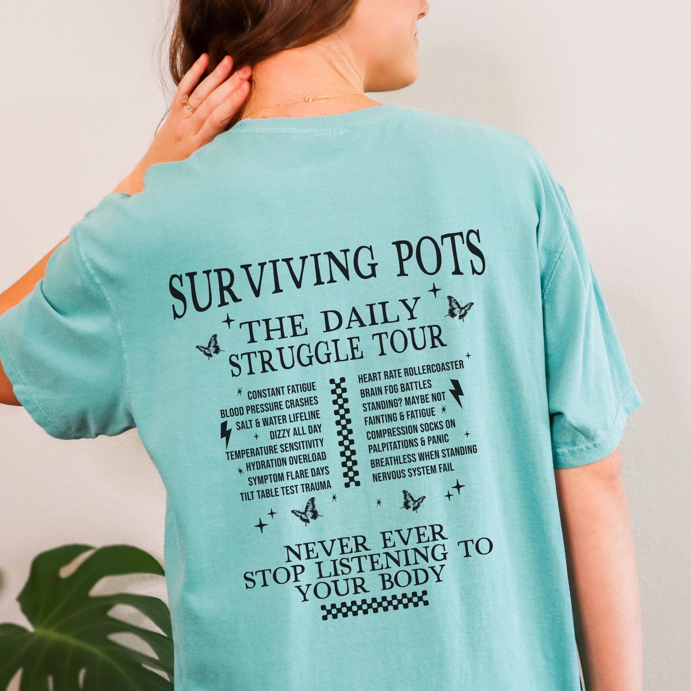 POTS Syndrome Tour Shirt Postural Orthostatic Tachycardia Syndrome ...